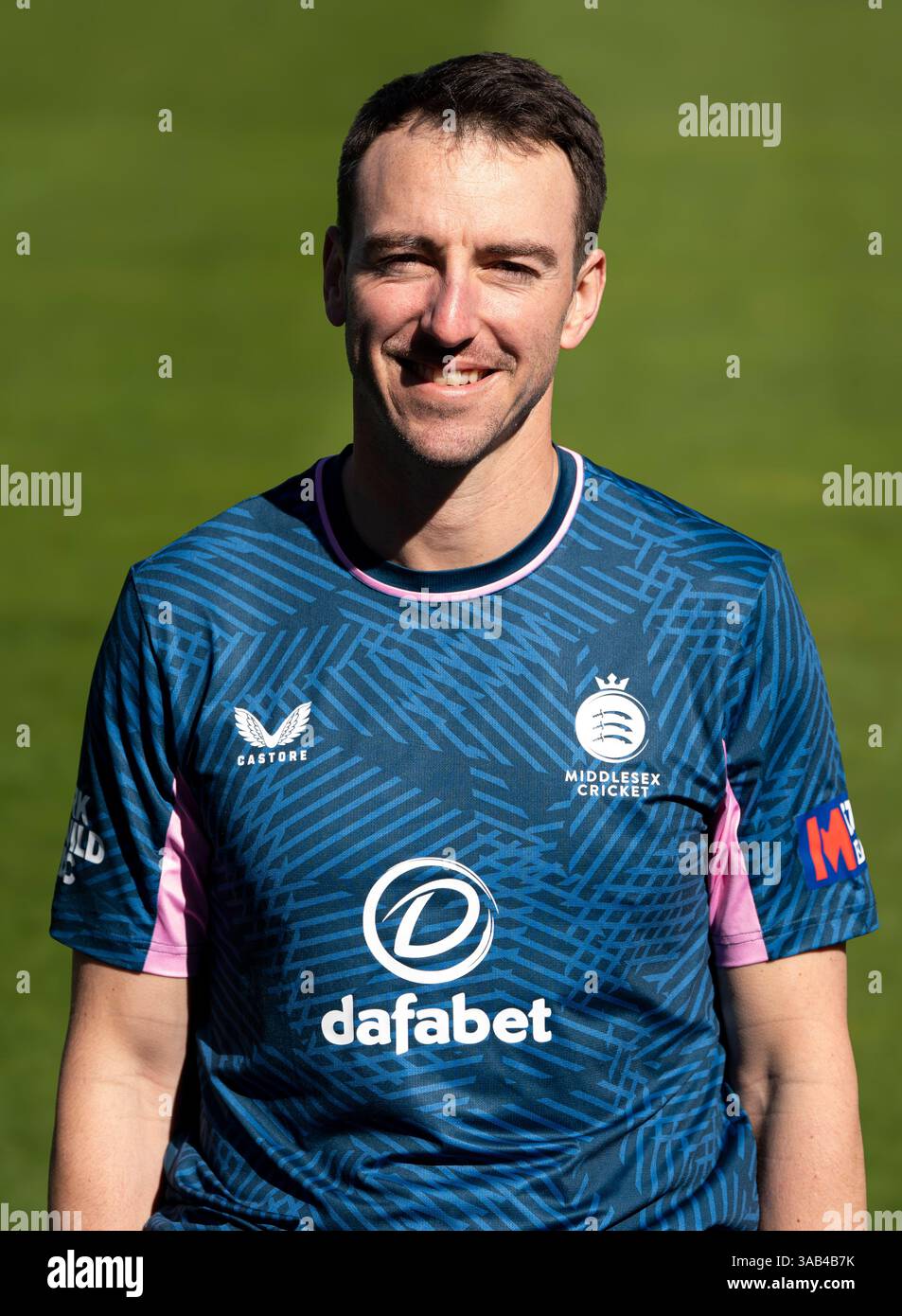 Toby Roland-Jones during a photocall at Lord's Cricket Ground, London ...