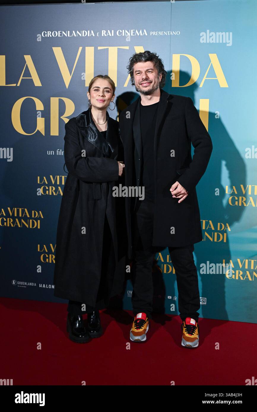 Milan, Italy. 01st Apr, 2025. Milan, Preview Film “La Vita Da Grandi ...