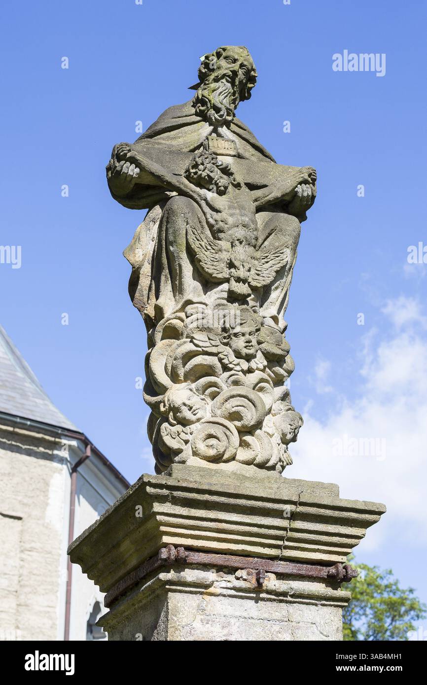 Figure depicting the Trinity of God in Father, Son and Saint Spirit, in ...