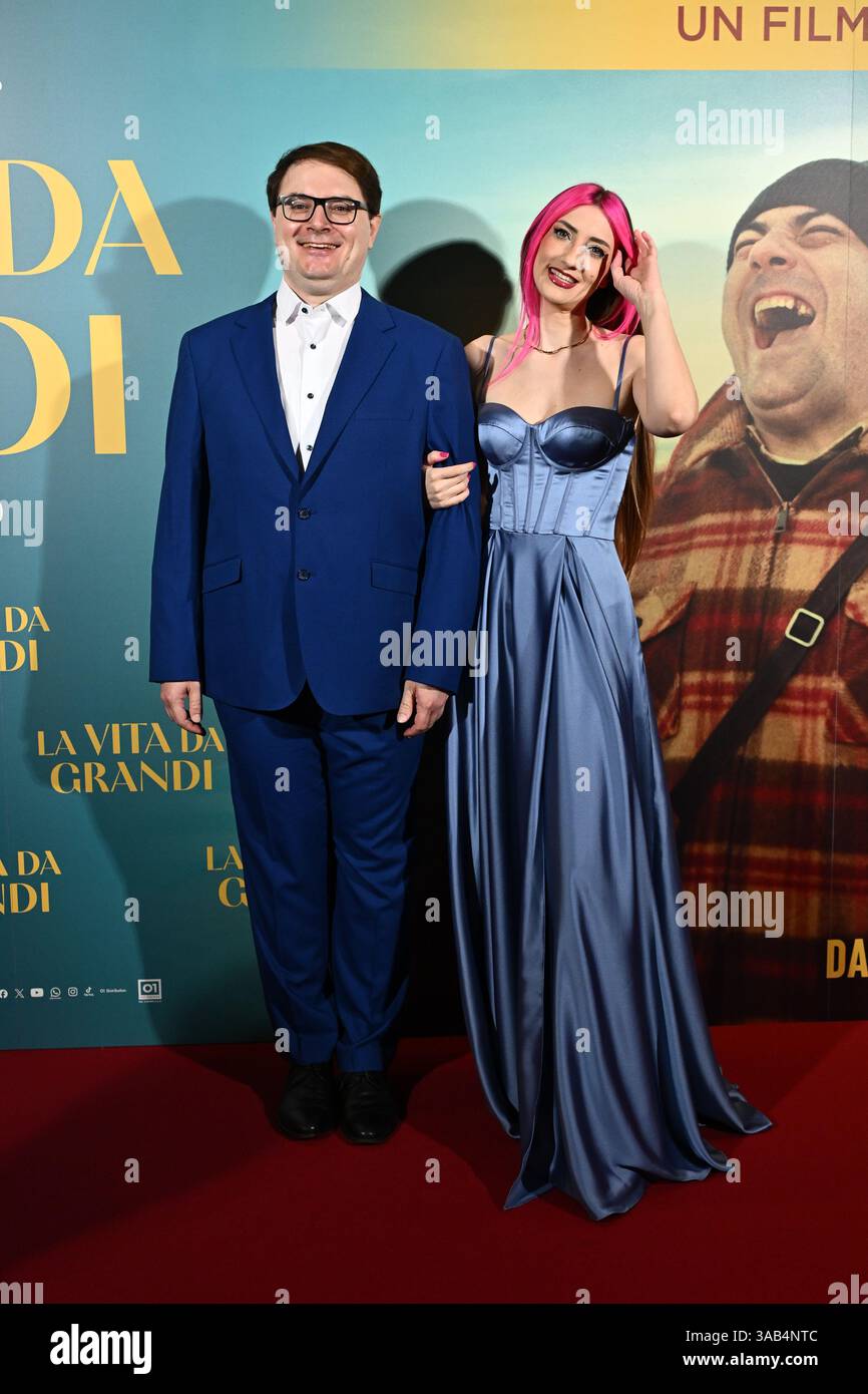 Milan, Italy. 01st Apr, 2025. Milan, Preview of the film “La Vita Da ...