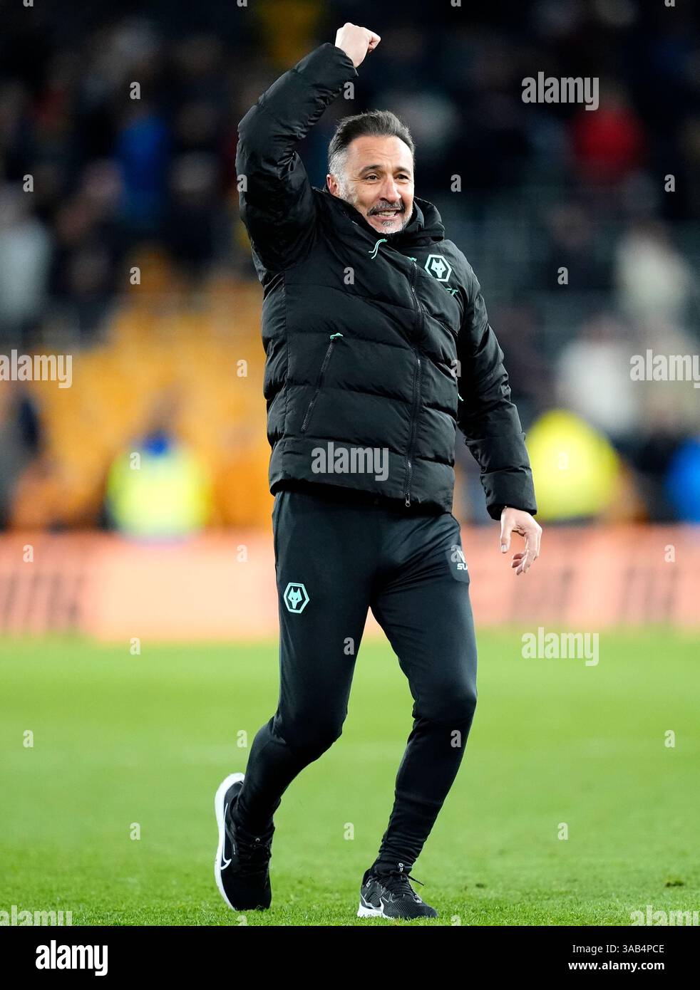 Wolverhampton Wanderers manager Vitor Pereira celebrates in front of ...