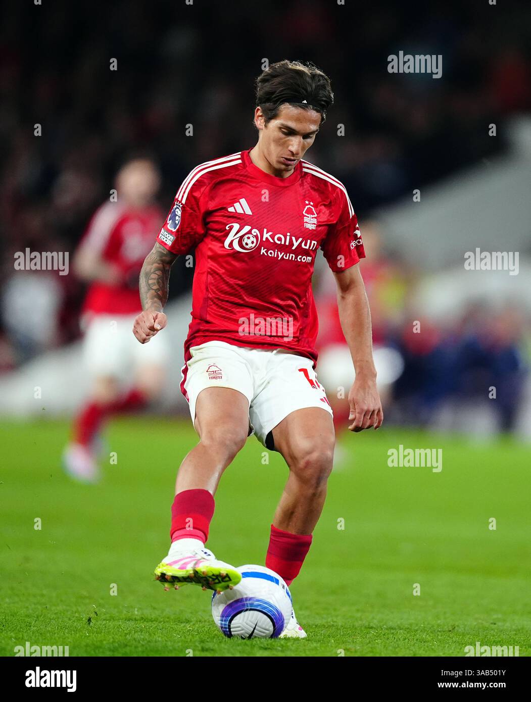 Nottingham Forest's Nicolas Dominguez during the Premier League match ...