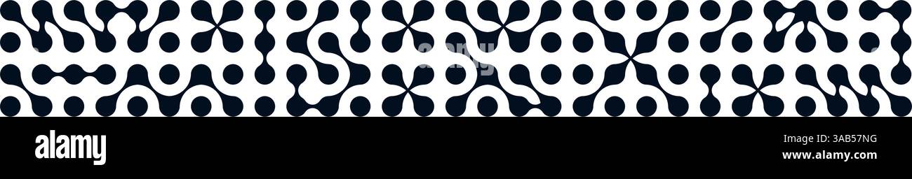 Liquid geometric blob connect pattern. Abstract fluid metaballs and dot ...