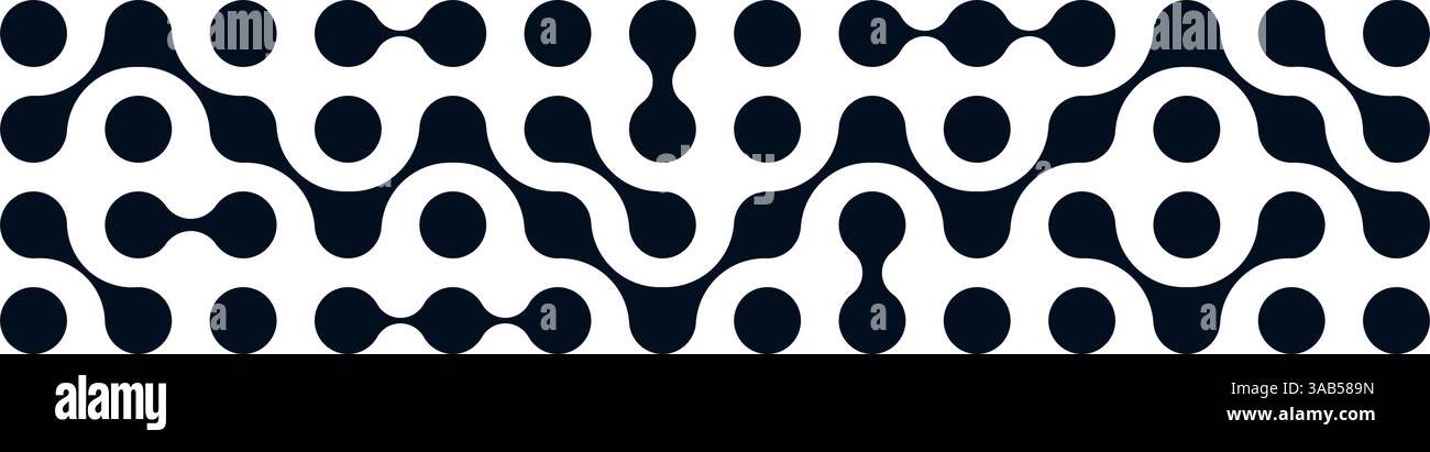 Metaball connect pattern. Abstract morphing shapes and organic fluid dots. Flat vector ...