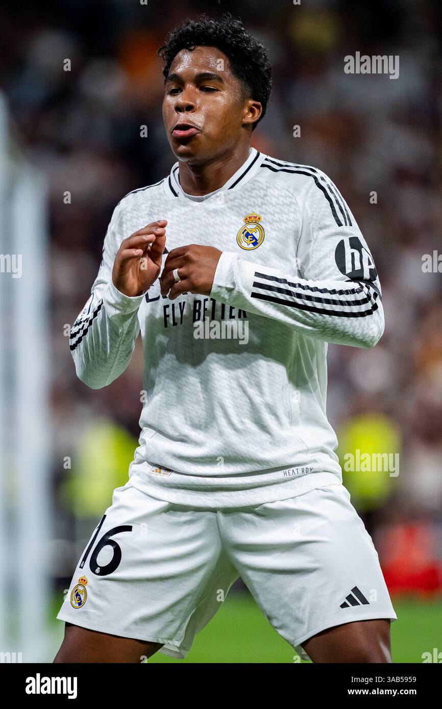 April 1, 2025, Madrid, Madrid, Spain: Endrick Felipe Moreira de Sousa ...