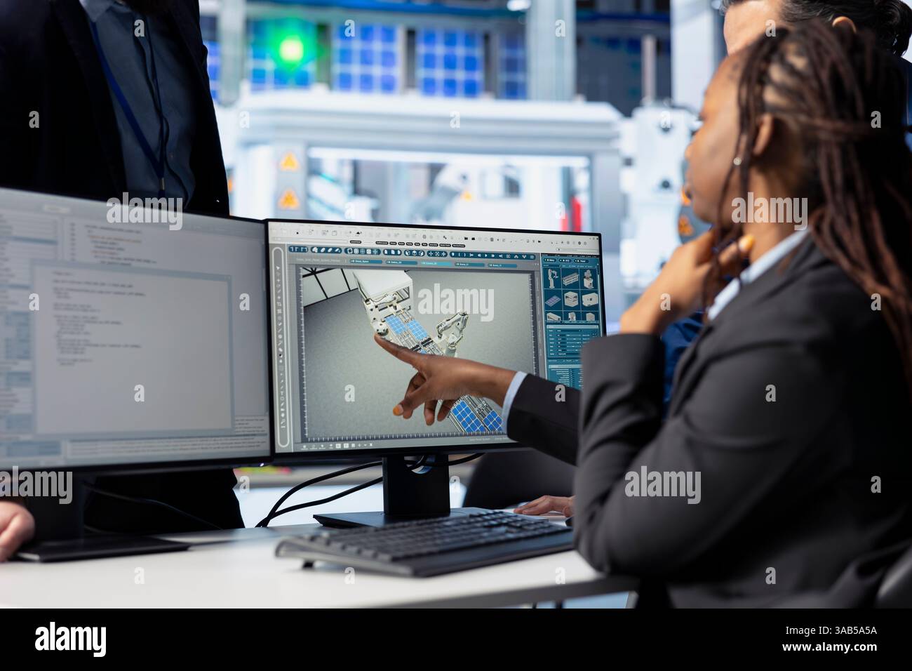 Photovoltaics factory programmer coding hi-res stock photography and ...