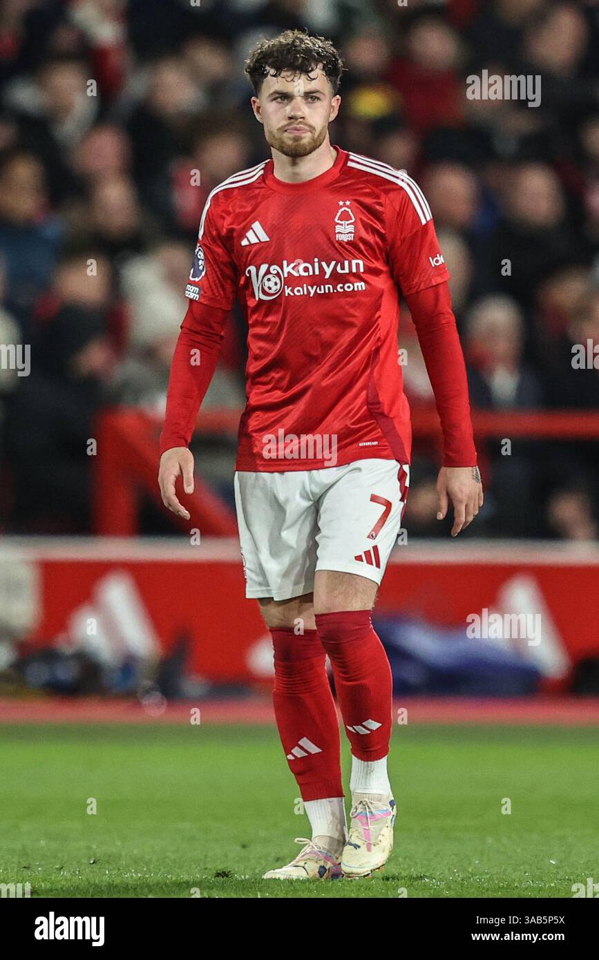 Neco Williams of Nottingham Forest during the Premier League match ...