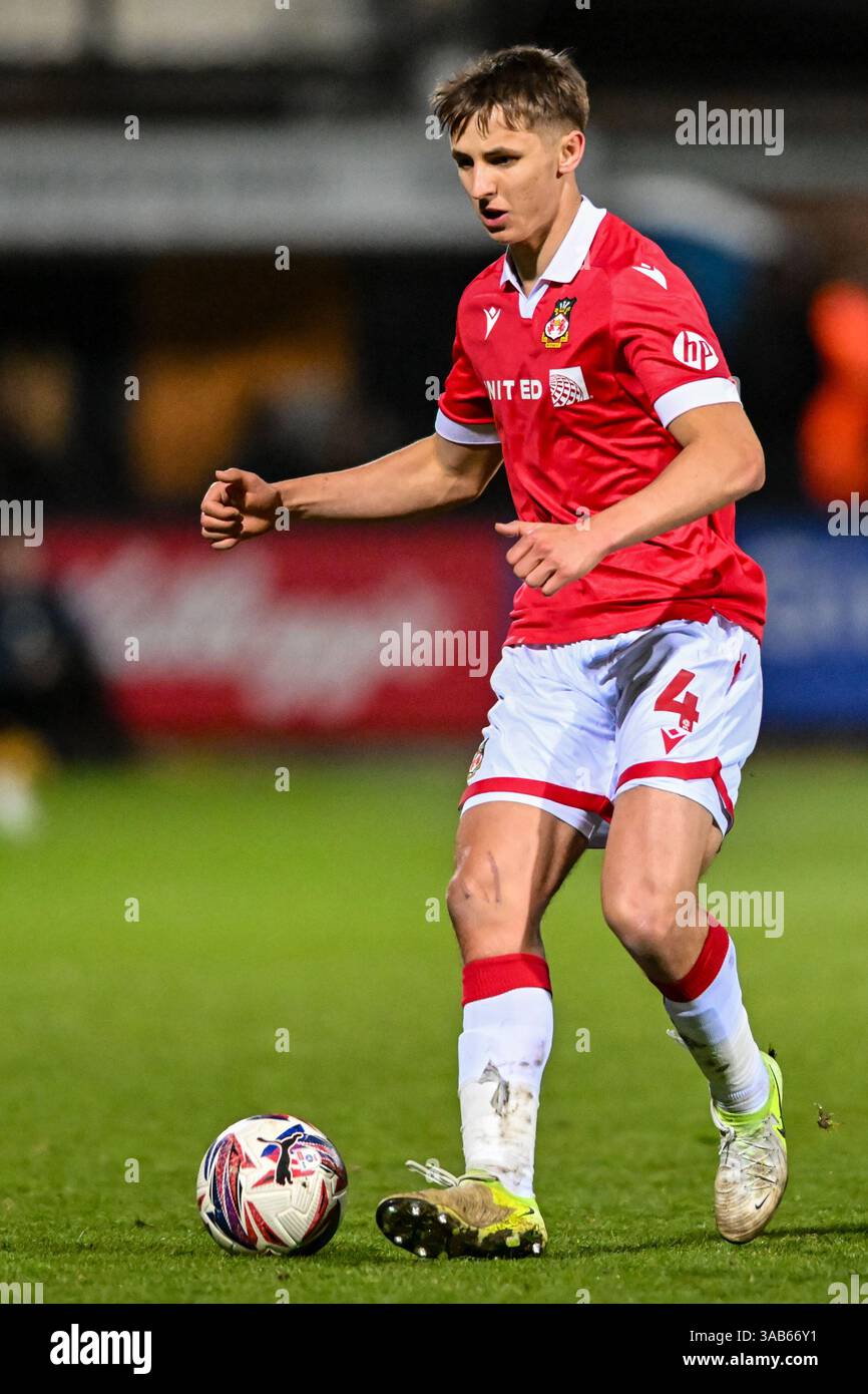 Cledara Abbey Stadium, Cambridge on Tuesday 1st April 2025. Max ...
