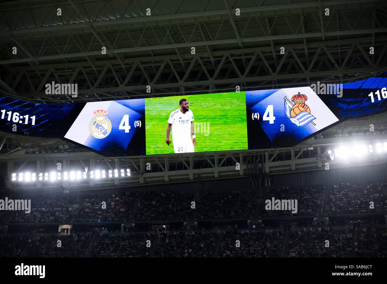 MADRID, SPAIN - April 2:The image on Antonio Rudiger of Real Madrid in ...