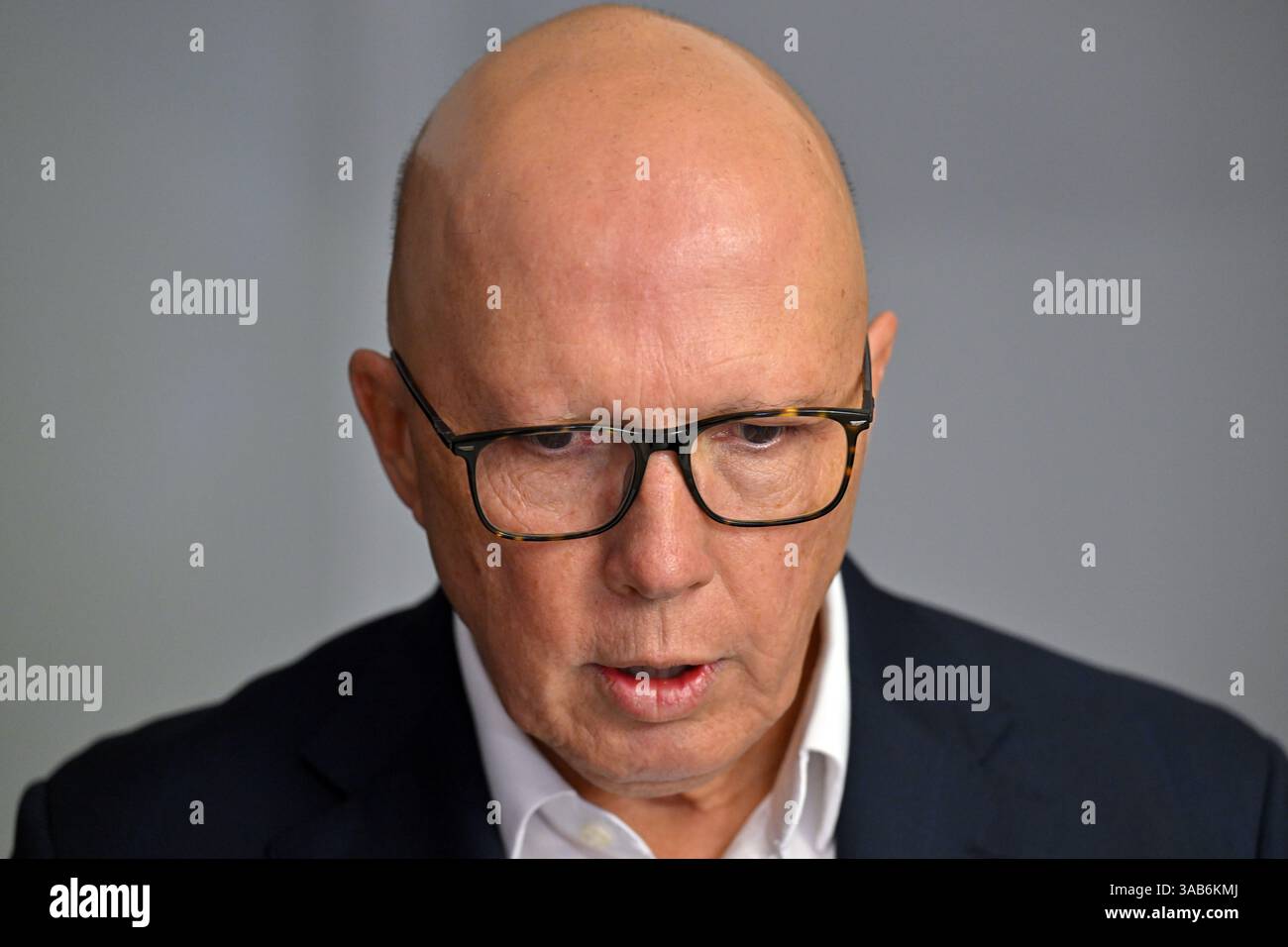 Melbourne, Australia. 02nd Apr, 2025. Leader of the Opposition Peter ...