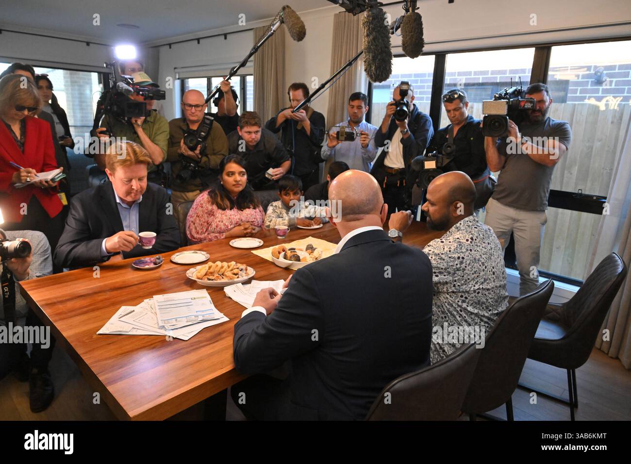 Melbourne, Australia. 02nd Apr, 2025. Leader of the Opposition Peter ...