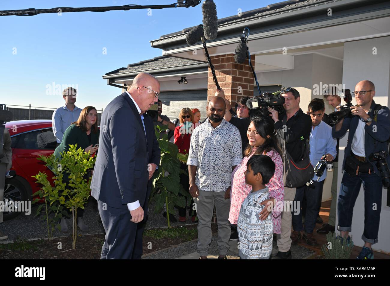Melbourne, Australia. 02nd Apr, 2025. Leader of the Opposition Peter ...