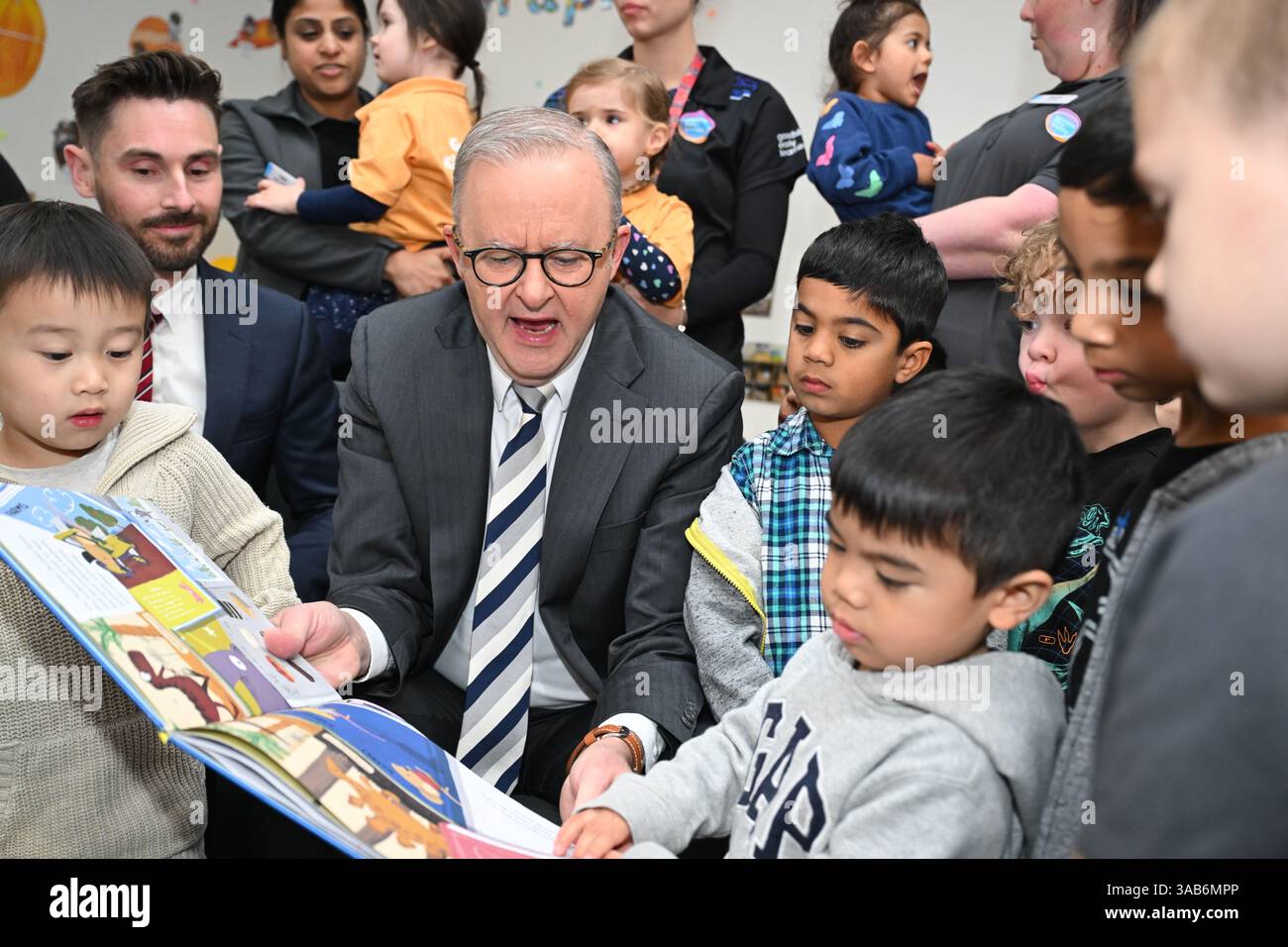 Melbourne, Australia. 02nd Apr, 2025. Australian Prime Minister Anthony ...