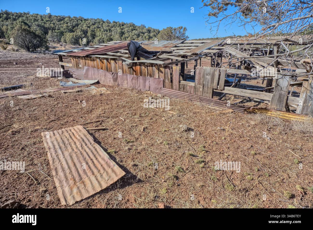 The old abandoned homestead of Rods Winter Camp in the Kaibab National ...