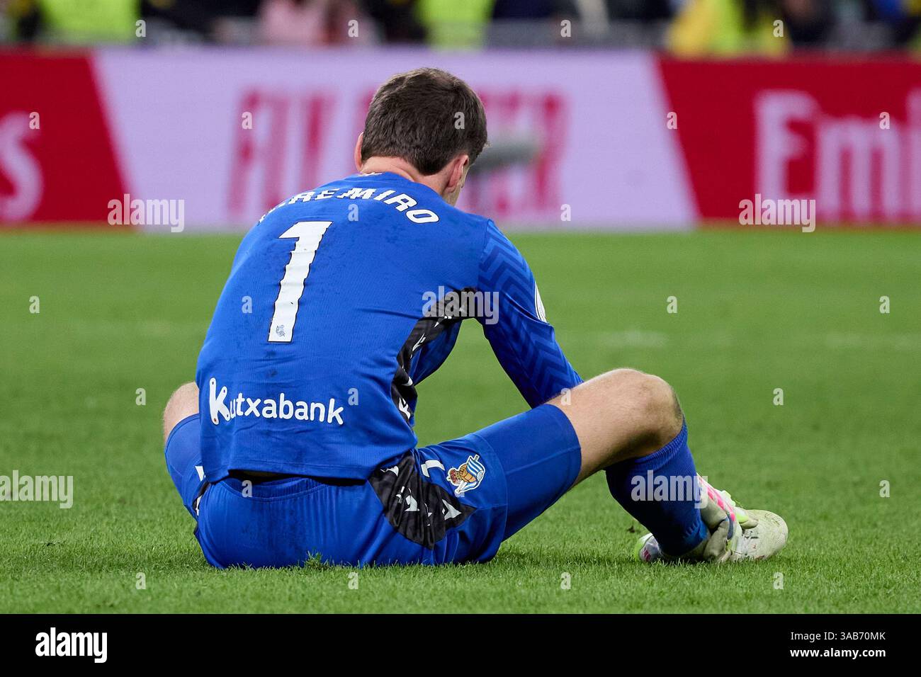 April 2, 2025, Madrid, Madrid, Spain: Alex Remiro of Real Sociedad ...