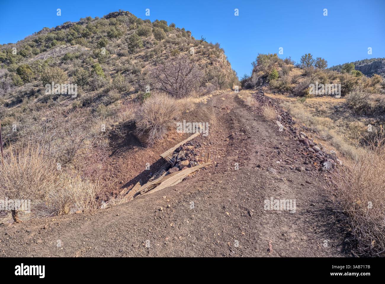 A section of Johnson Canyon Railroad grade in the Kaibab National ...