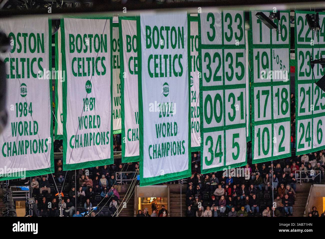 BOSTON, MA - MARCH 28: A general view of the Boston Celtics 2024 World ...