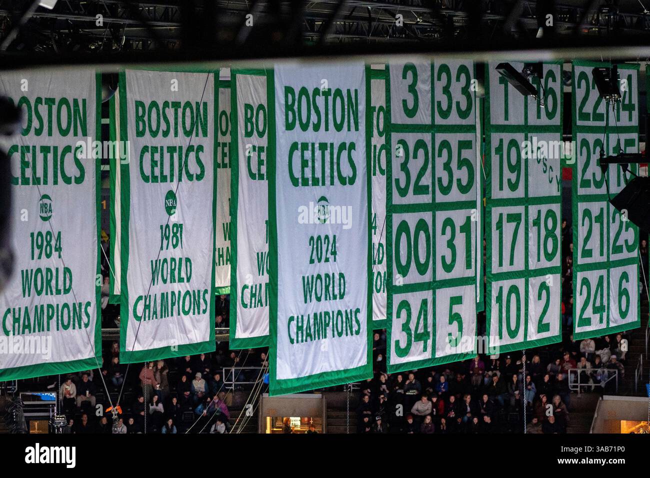 BOSTON, MA - MARCH 28: A general view of the Boston Celtics 2024 World ...