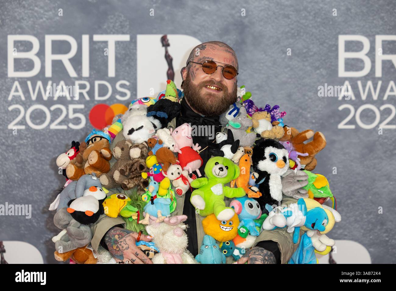 Teddy Swims attends the Brit Awards 2025 at the 02 Arena Featuring: Teddy Swims Where: London ...