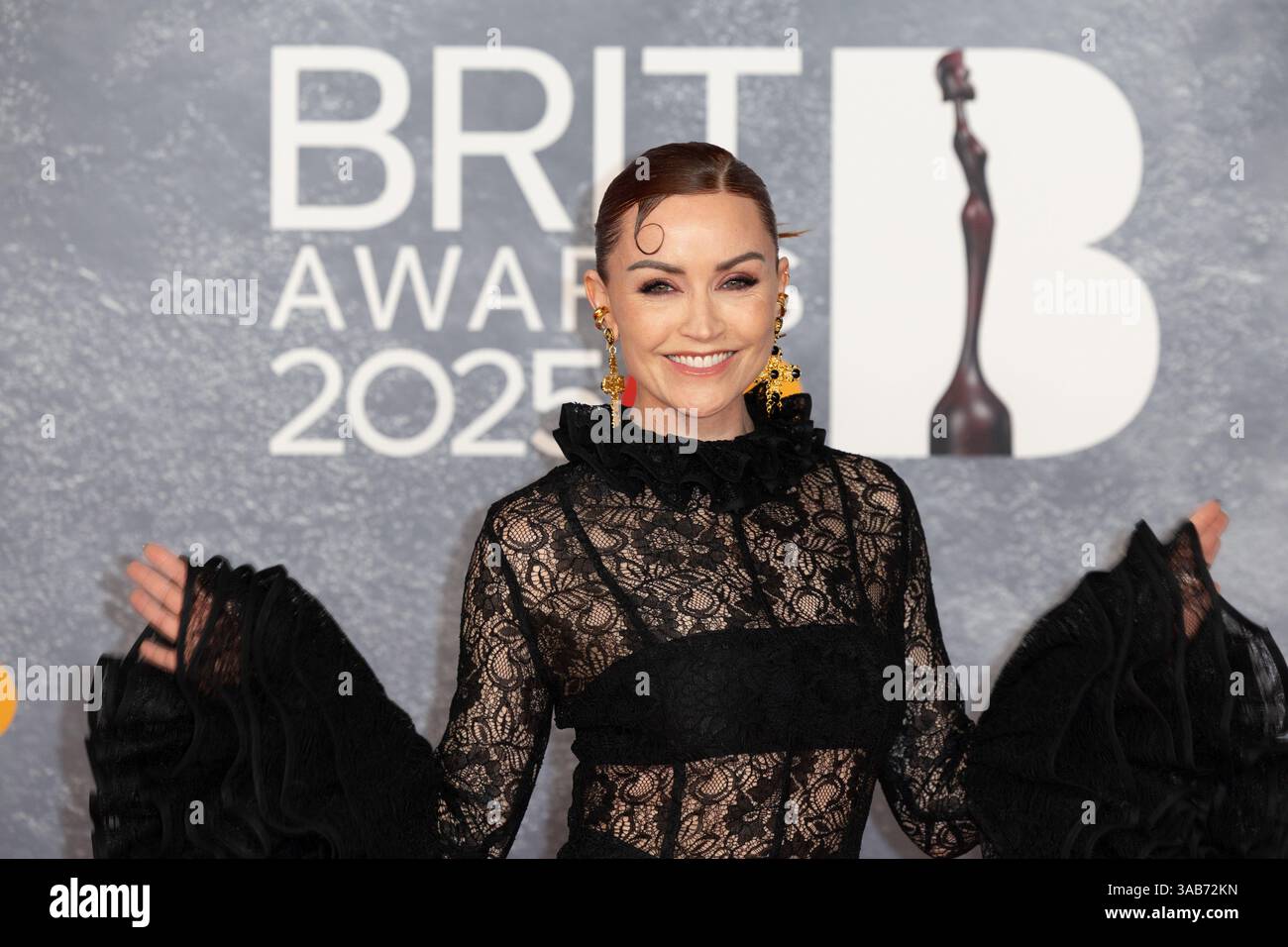 Celebs attend the Brit Awards 2025 at the 02 Arena Featuring: Arielle ...