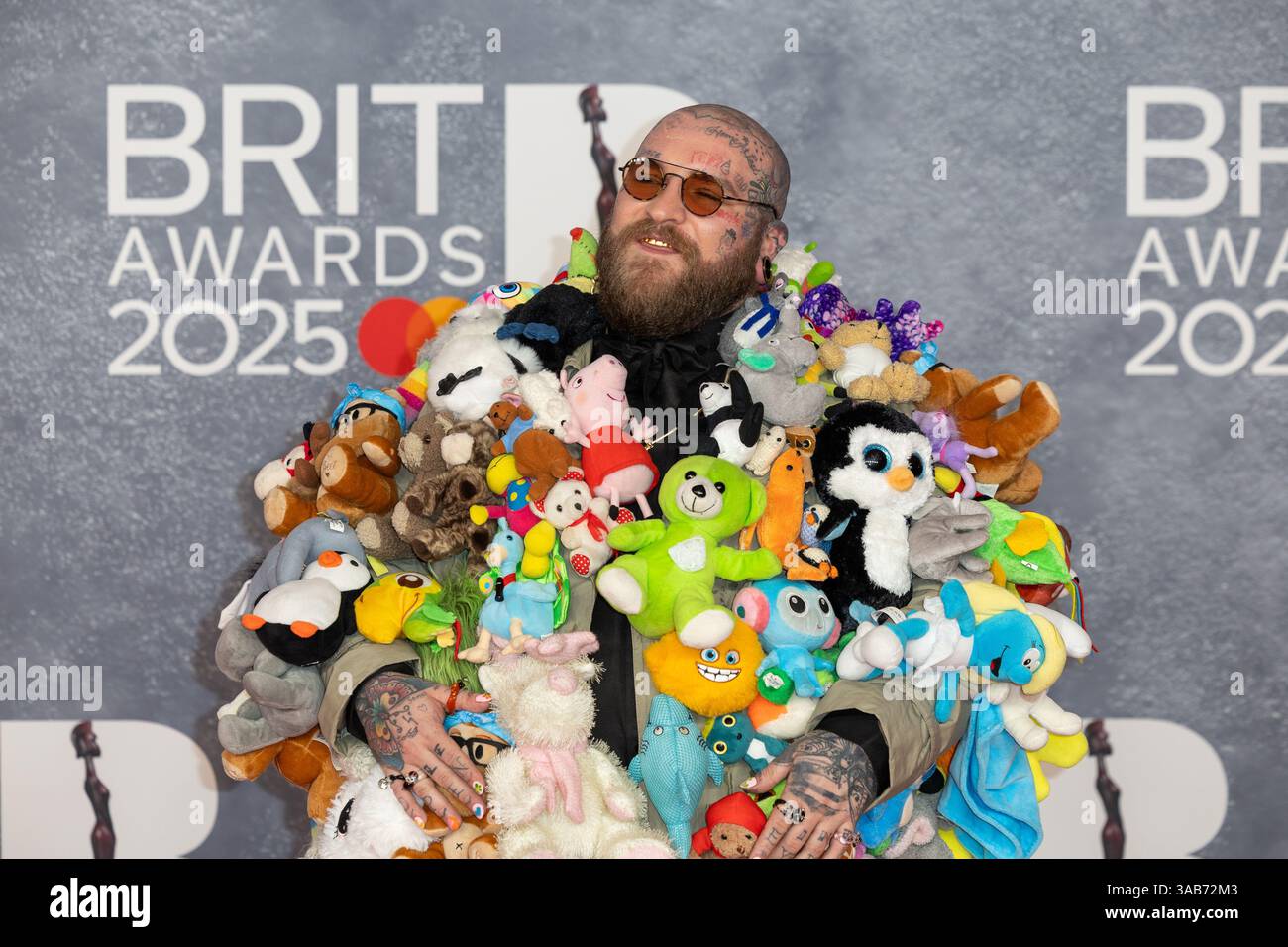 Teddy Swims attends the Brit Awards 2025 at the 02 Arena Featuring: Teddy Swims Where: London ...