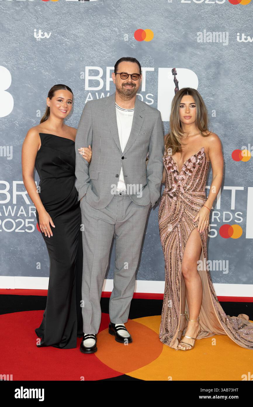 Celebs and guests attend the Brit Awards 2025 at the 02 Arena Featuring ...