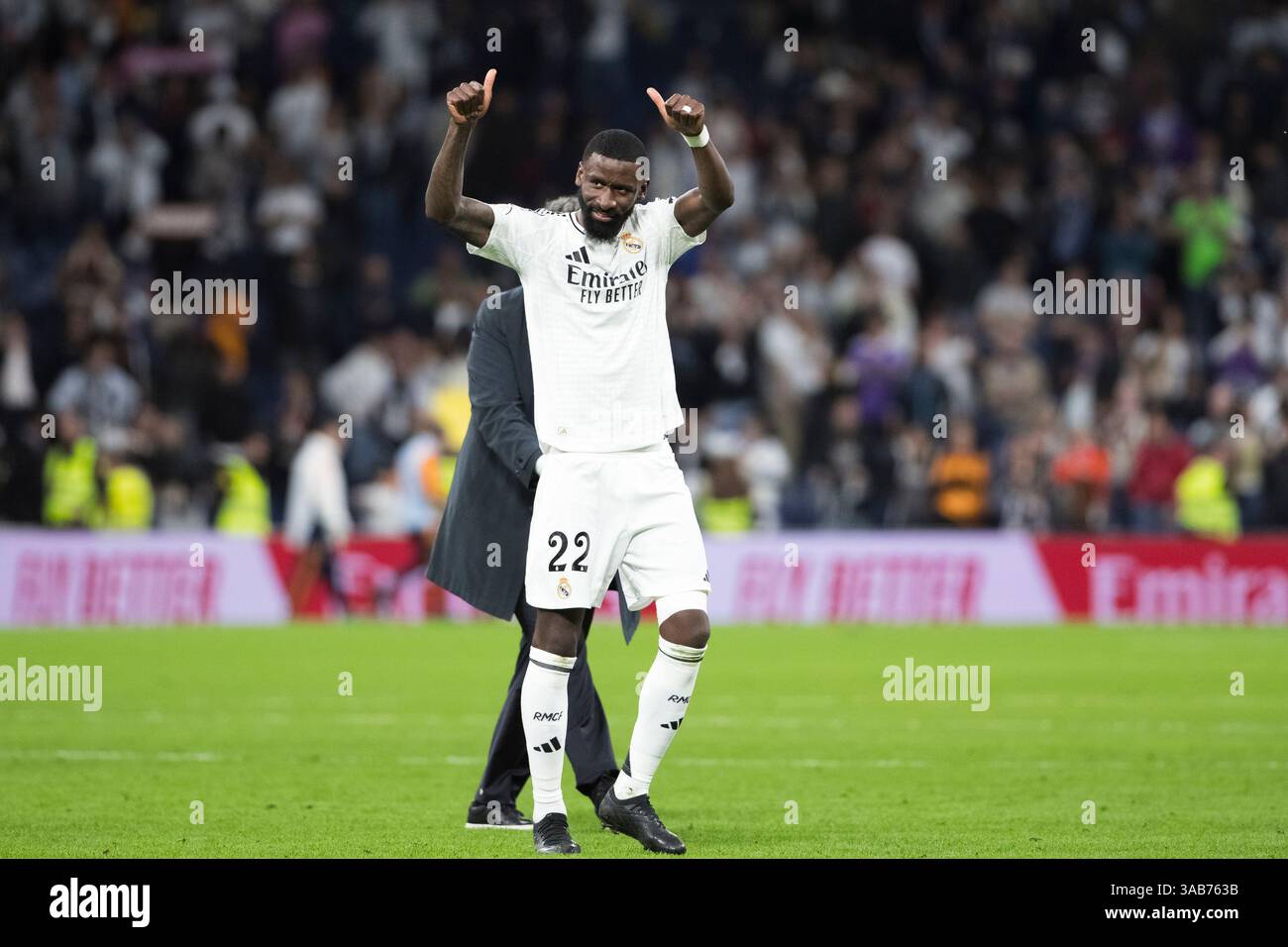 Madrid, Spain. 01st Apr, 2025. MADRID, SPAIN - April 1:Antonio Rudiger ...