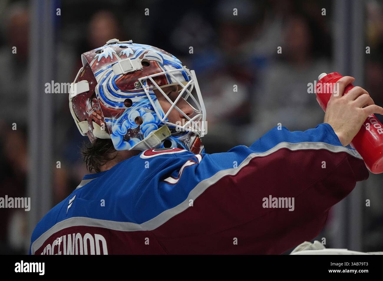 Colorado Avalanche goaltender Scott Wedgewood (41) in the second period ...