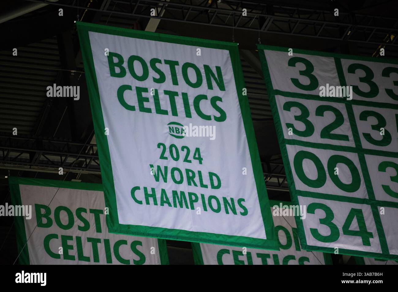 BOSTON, MA - MARCH 28: A general view of the Boston Celtics 2024 World ...