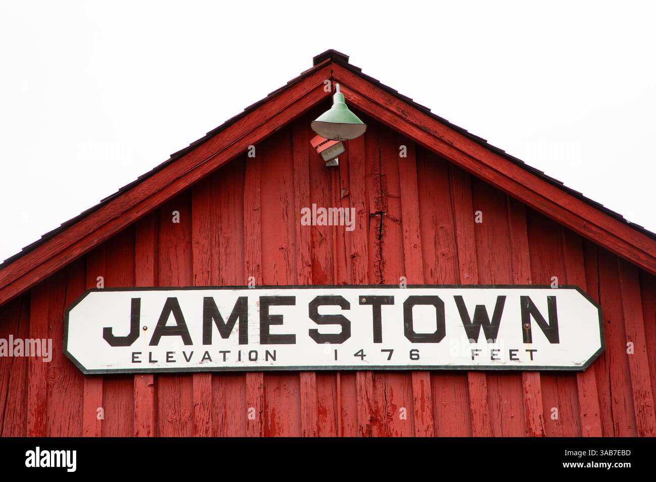 Depot location sign, Railtown 1897 State Historic Park, California ...