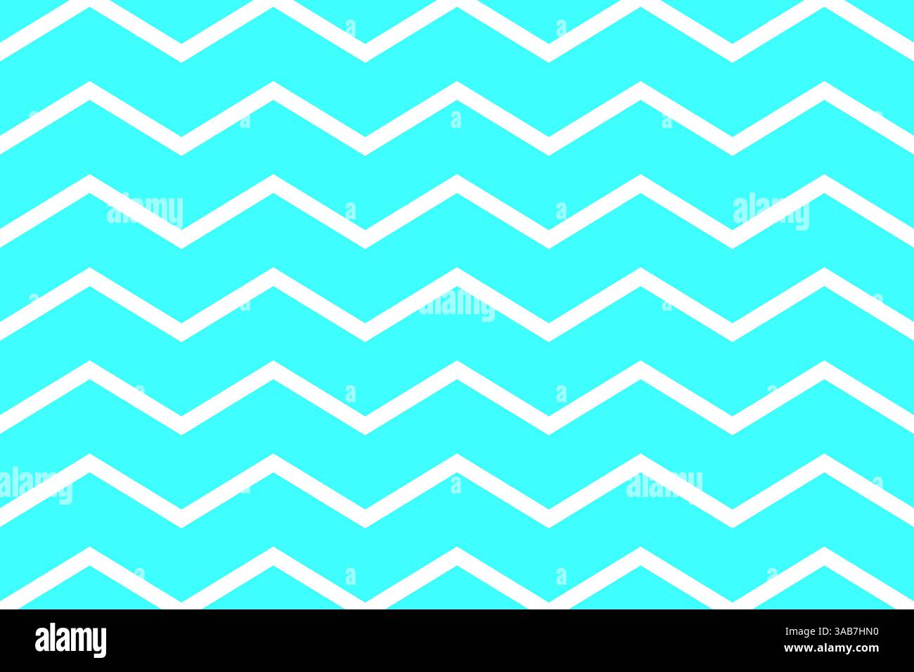 Turquoise zigzag background. White chevron lines. Bright modern pattern ...