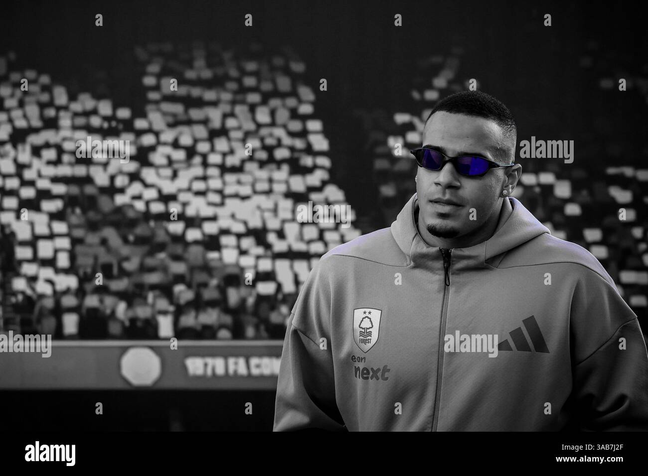 City Ground, Nottingham on Tuesday 1st April 2025. Murillo of ...