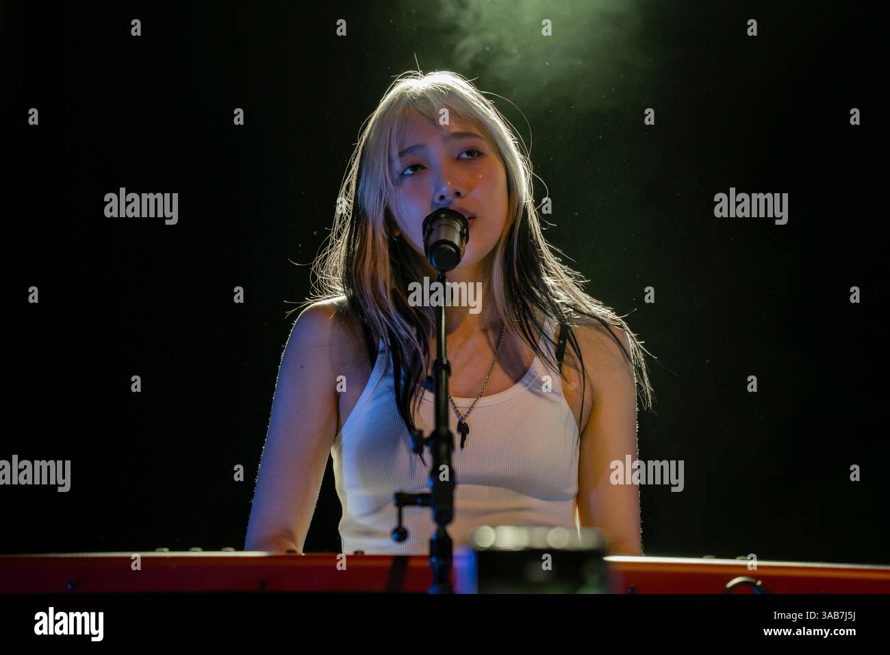 Milan, Italy. 1 april 2025, Australian singer Hannah Bahng concert at ...