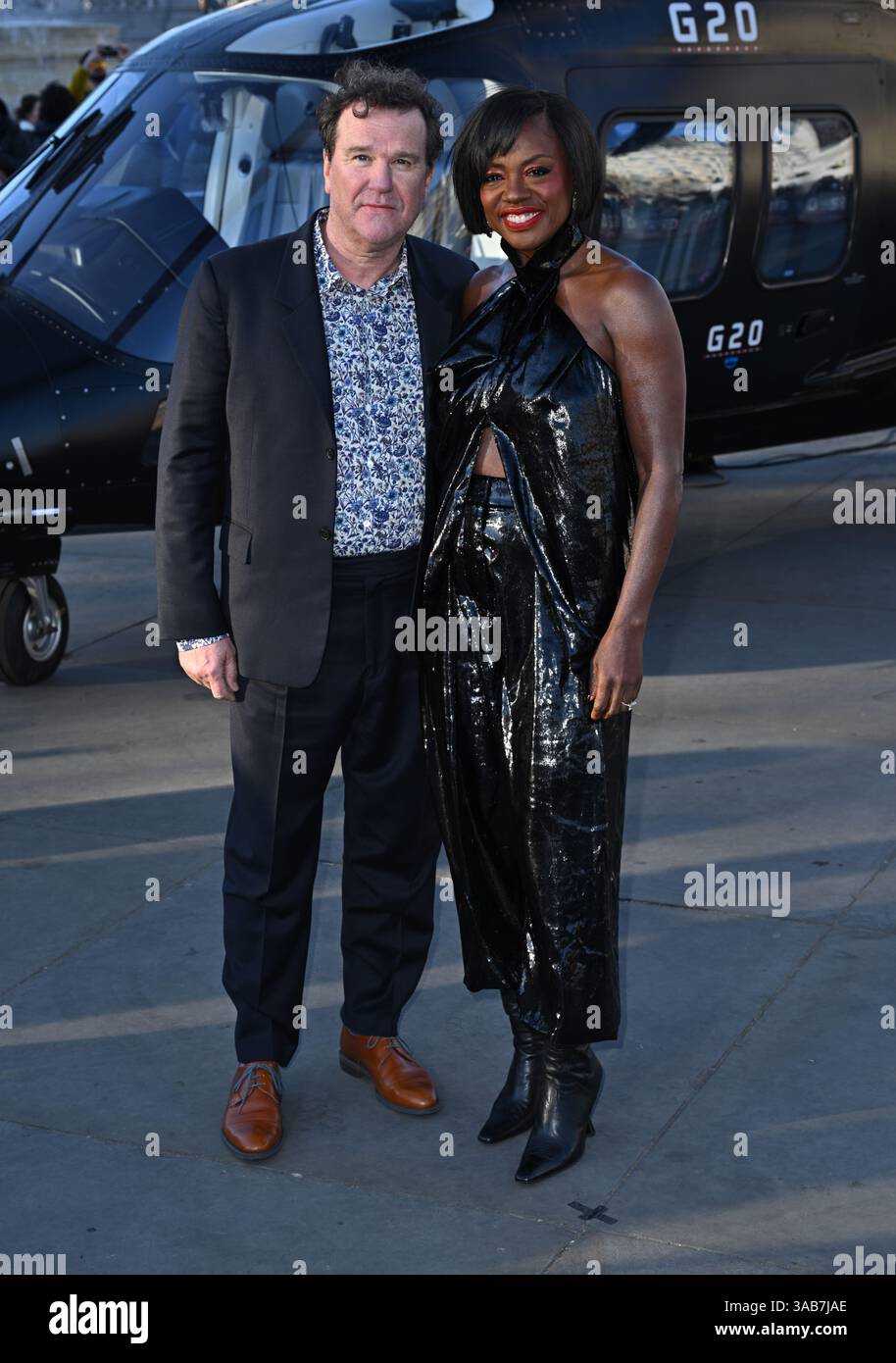 London, UK. April 1st, 2025. Douglas Hodge and Viola Davis at the G20 ...