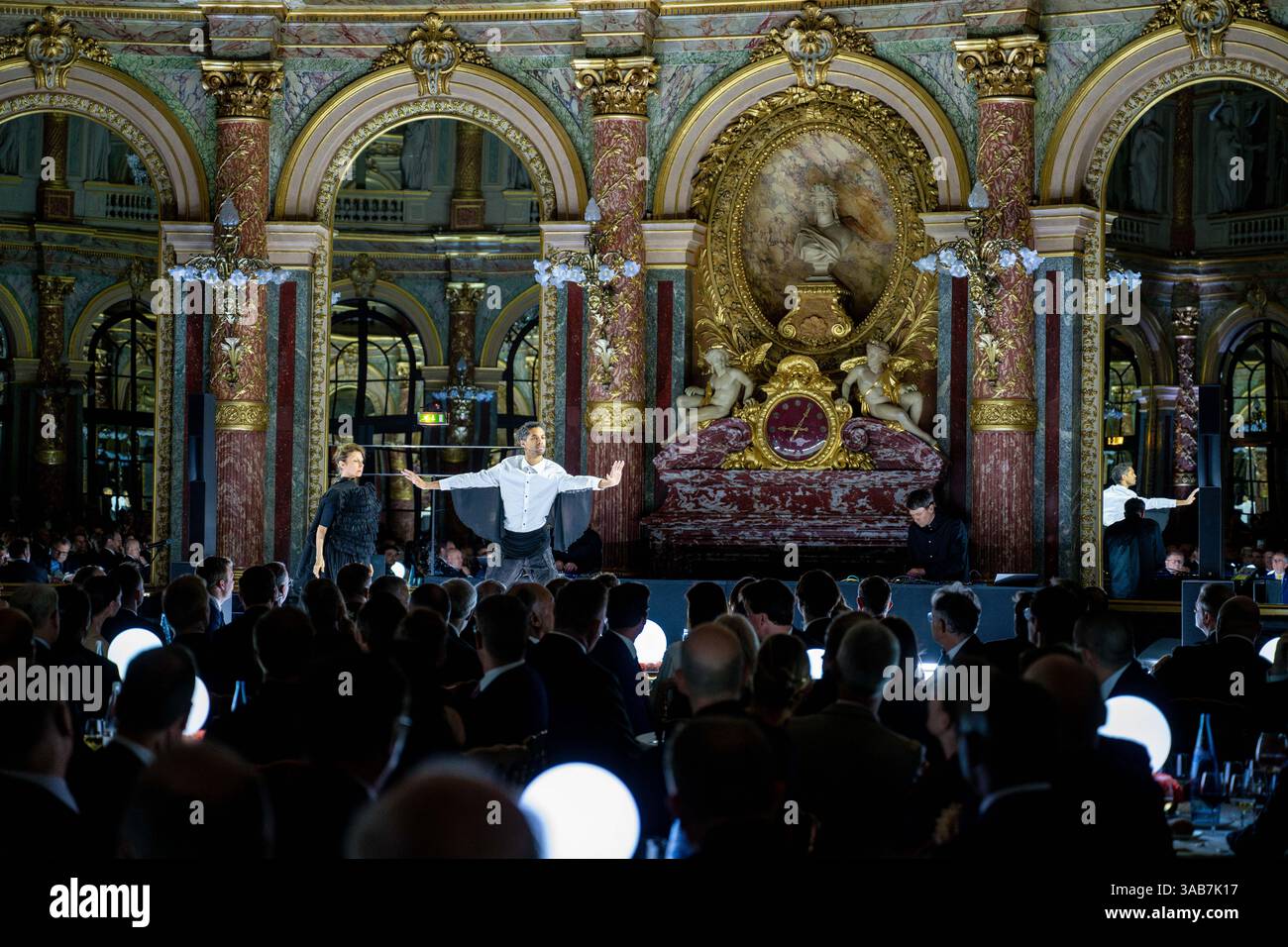 Paris, France. 01st Apr, 2025. The Return Dinner at Le Grand Hotel in ...