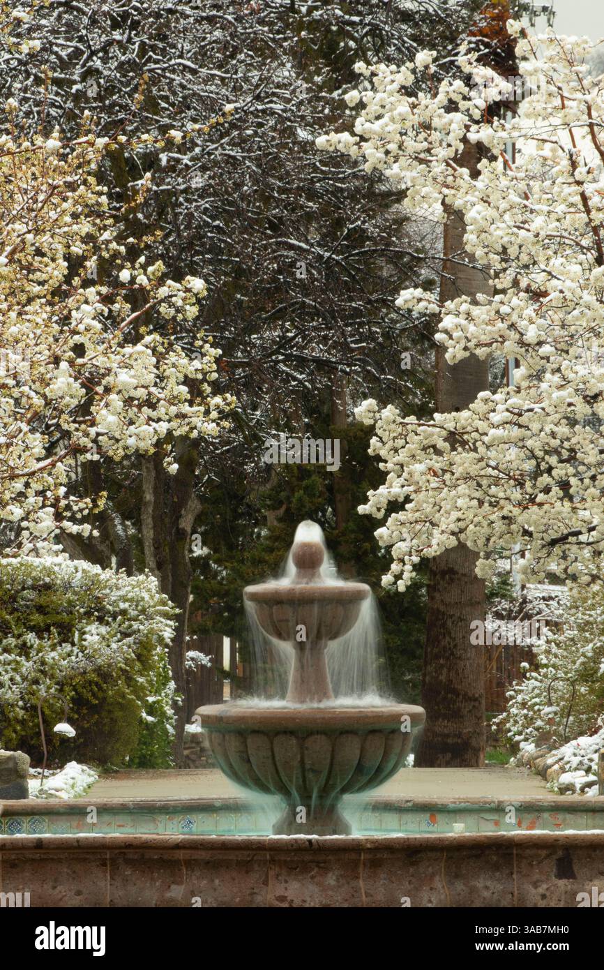 Cesar Chavez Memorial Garden fountain, Cesar Chavez National Monument ...