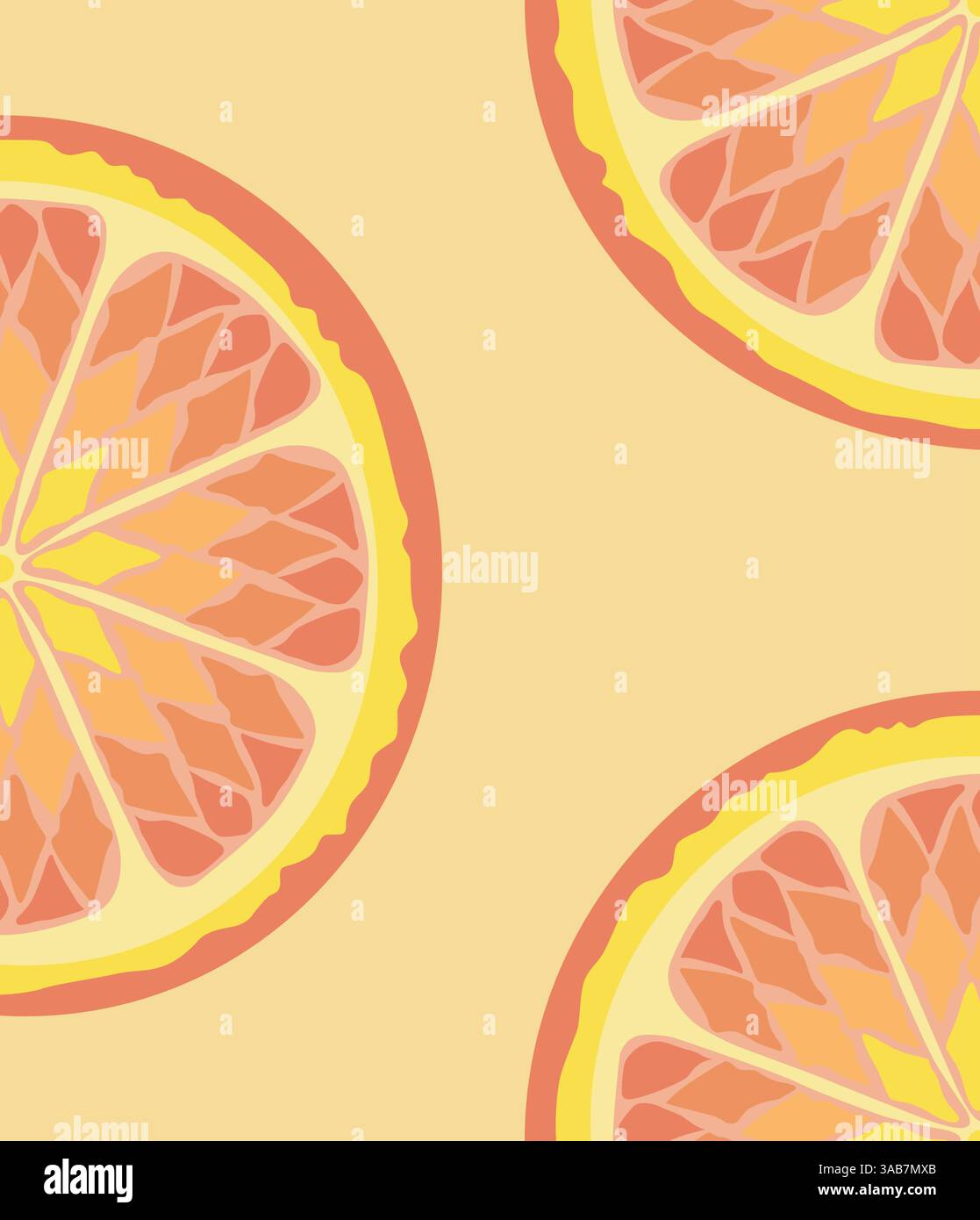 Pattern with fresh grapefruit slices. Creative concept. Vector illustration Stock Vector Image ...
