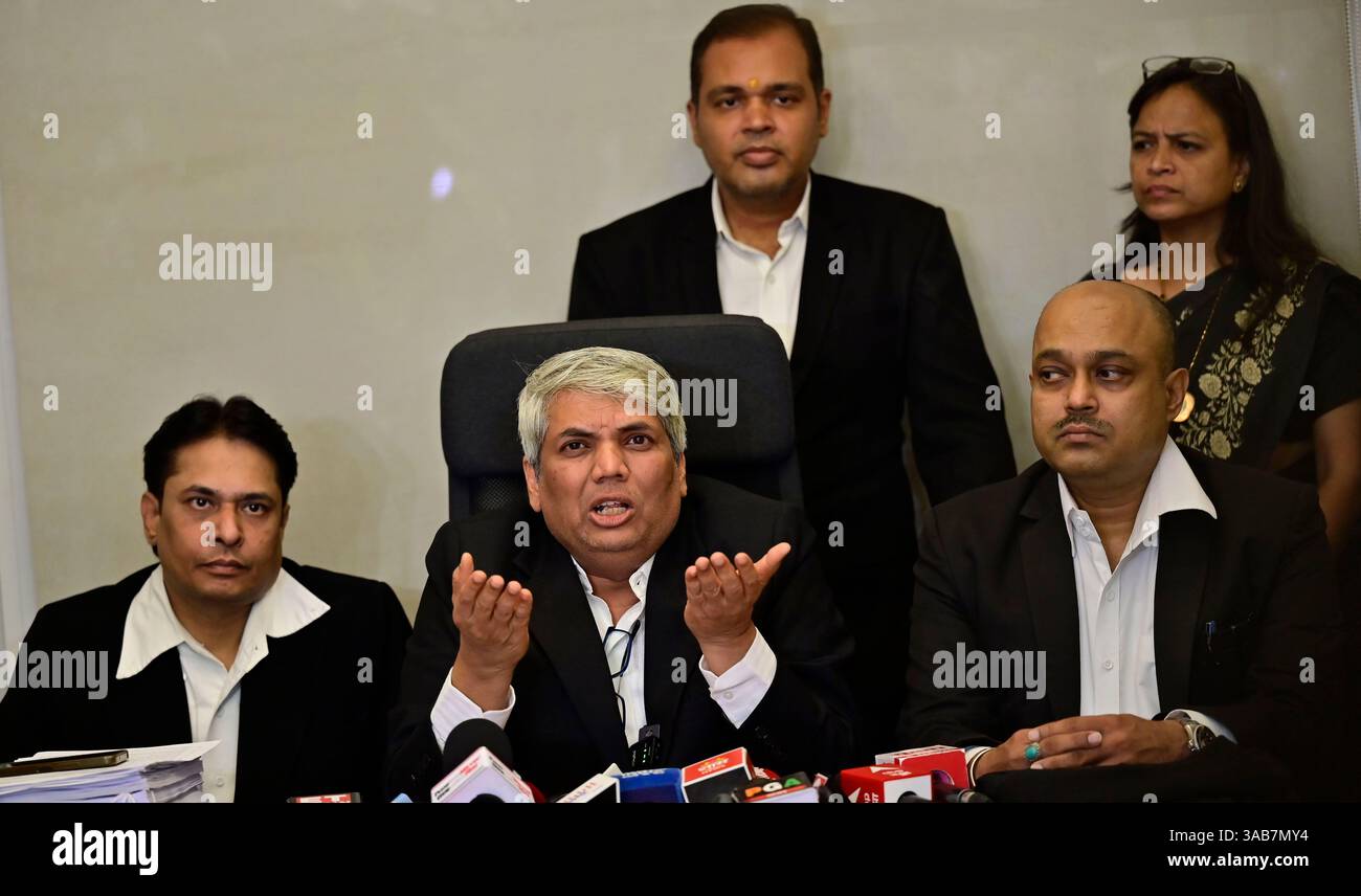 MUMBAI, INDIA - APRIL 1: Advocate Nilesh Ojha, representing Disha ...