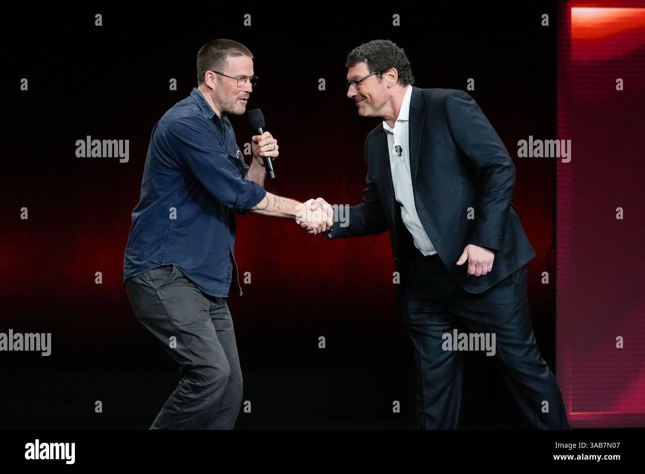 Zach Cregger, left, director of the upcoming film "Weapons," and ...