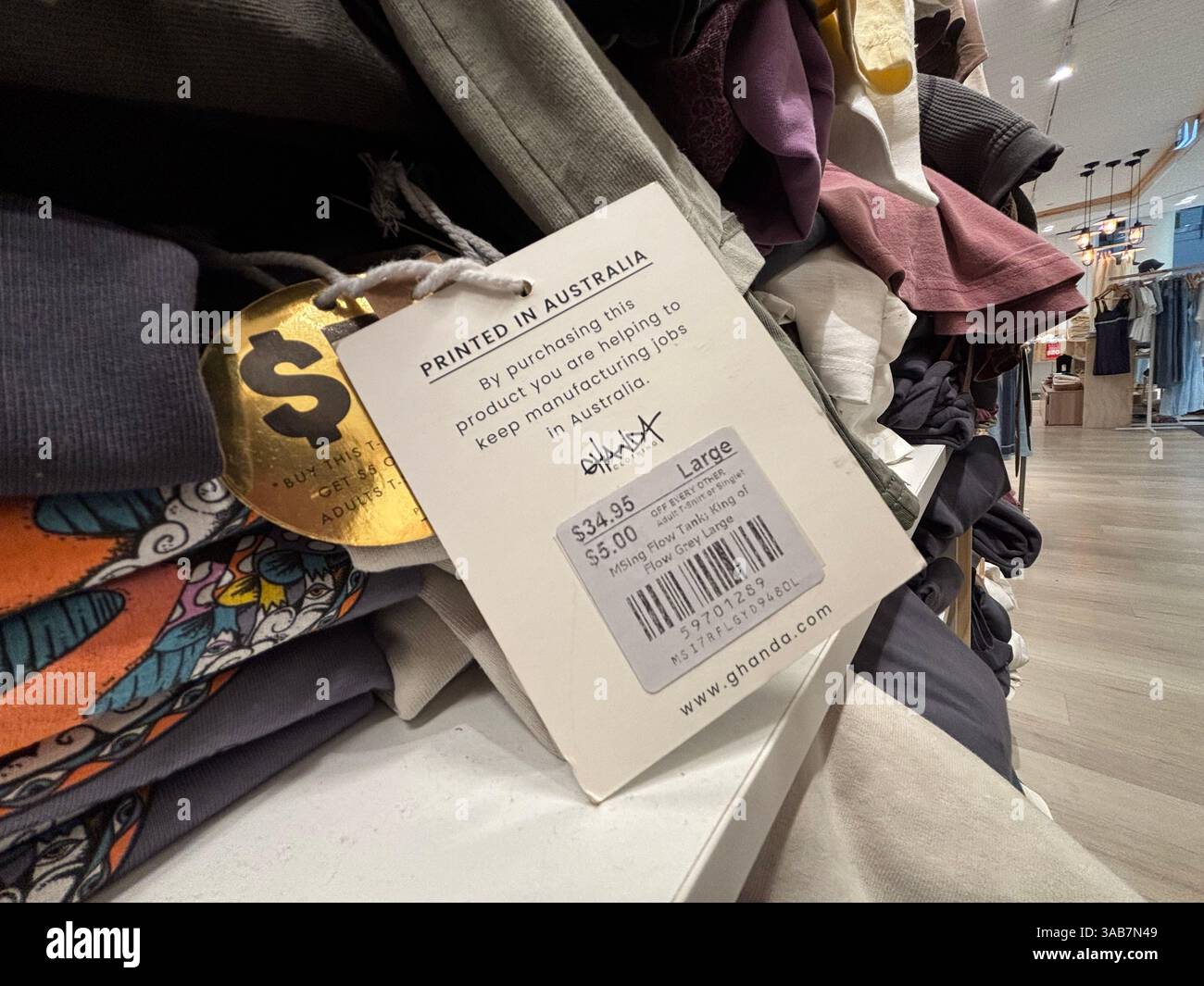 An Australian printed product is seen in Brisbane, Wednesday, April 2 ...