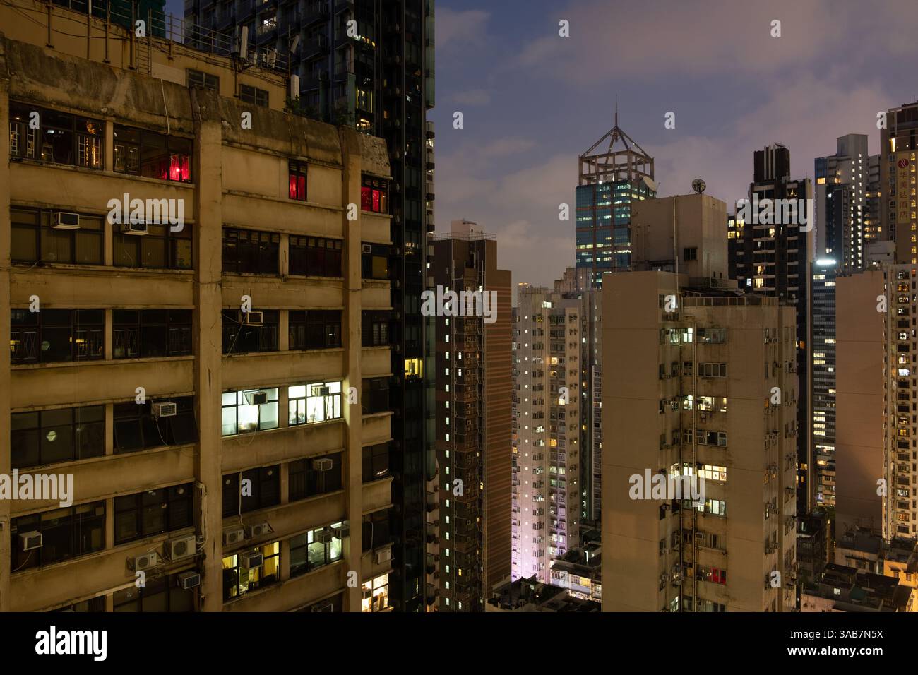 From a hotel window in Sai Ying Pun, the view showcases Hong Kong's ...