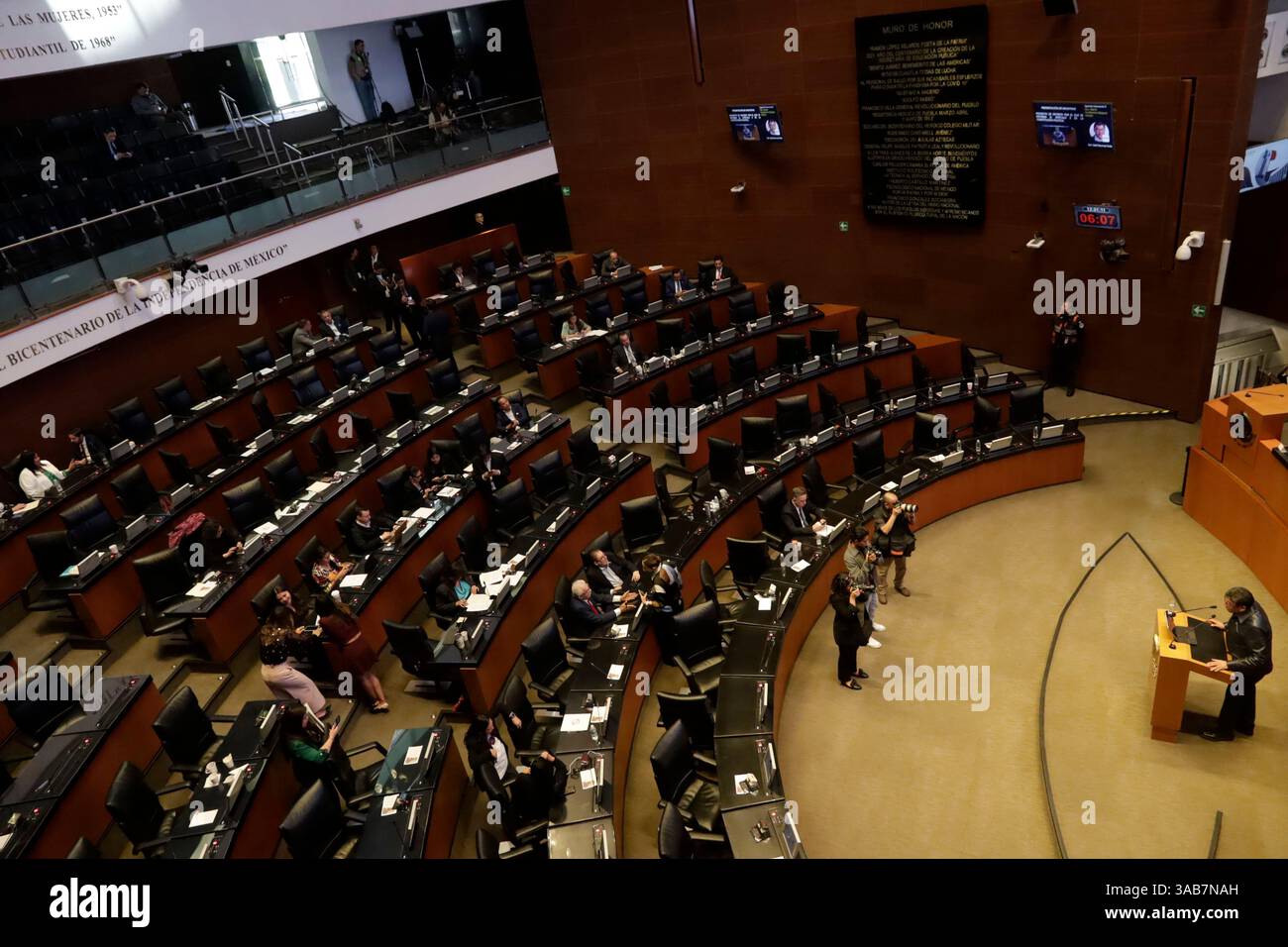 Mexico City, Mexico. 01st Apr, 2025. General view of the Senate of the ...