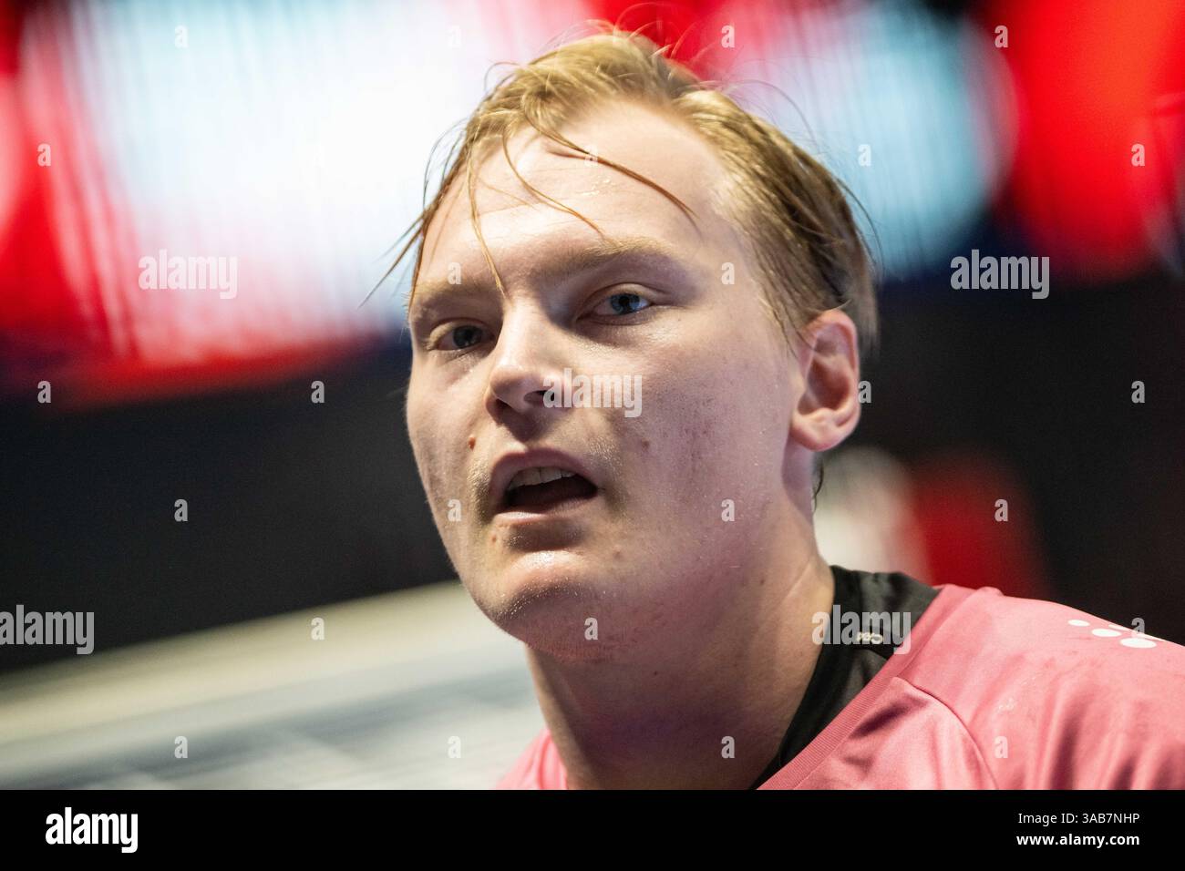 Simon Moeller of Toulouse during the EHF European League, Play-offs, round of 16, 2nd leg ...