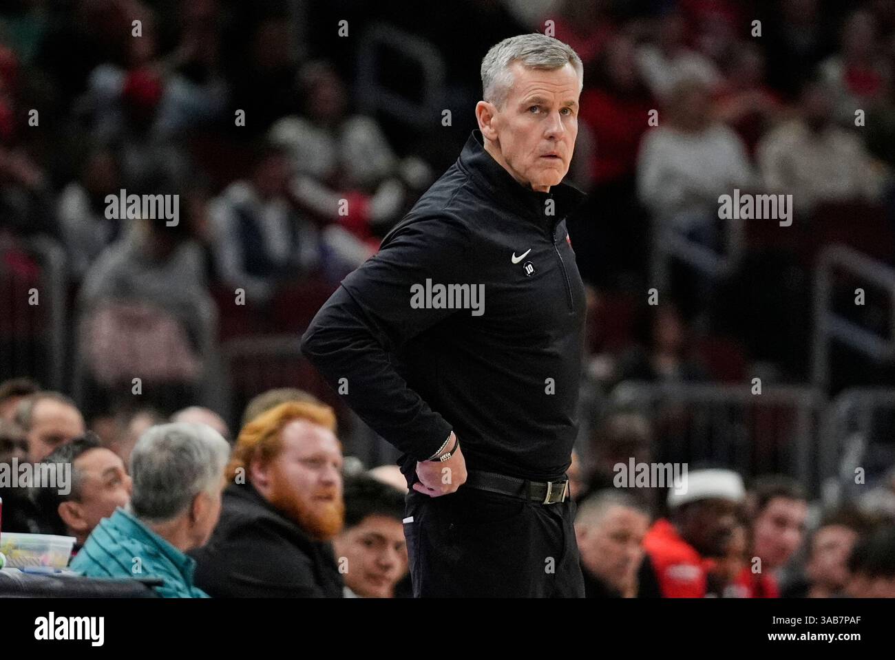 Chicago Bulls head coach Billy Donovan watches from the sideline during ...