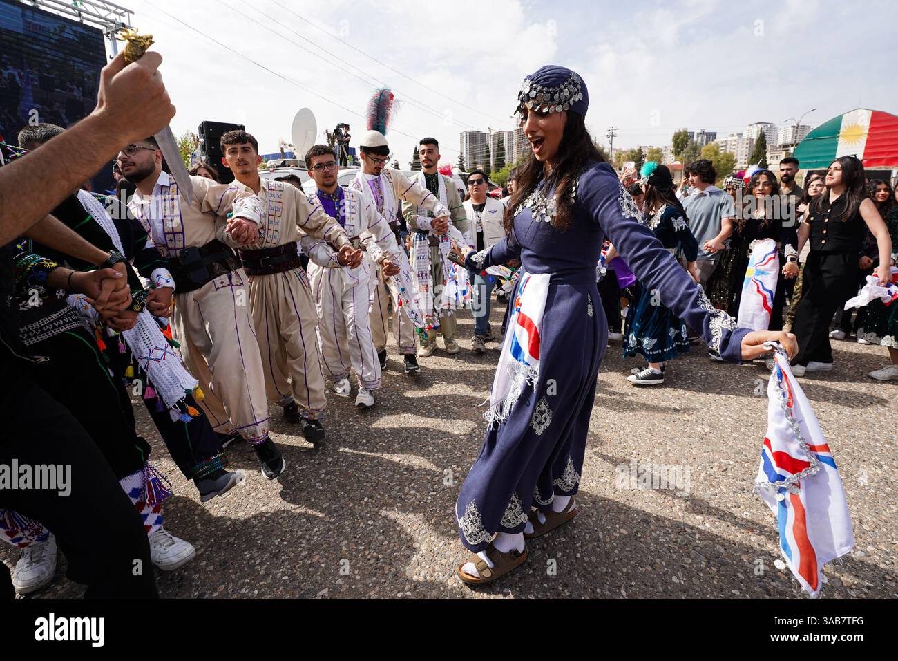 Assyrian flags hi-res stock photography and images - Alamy