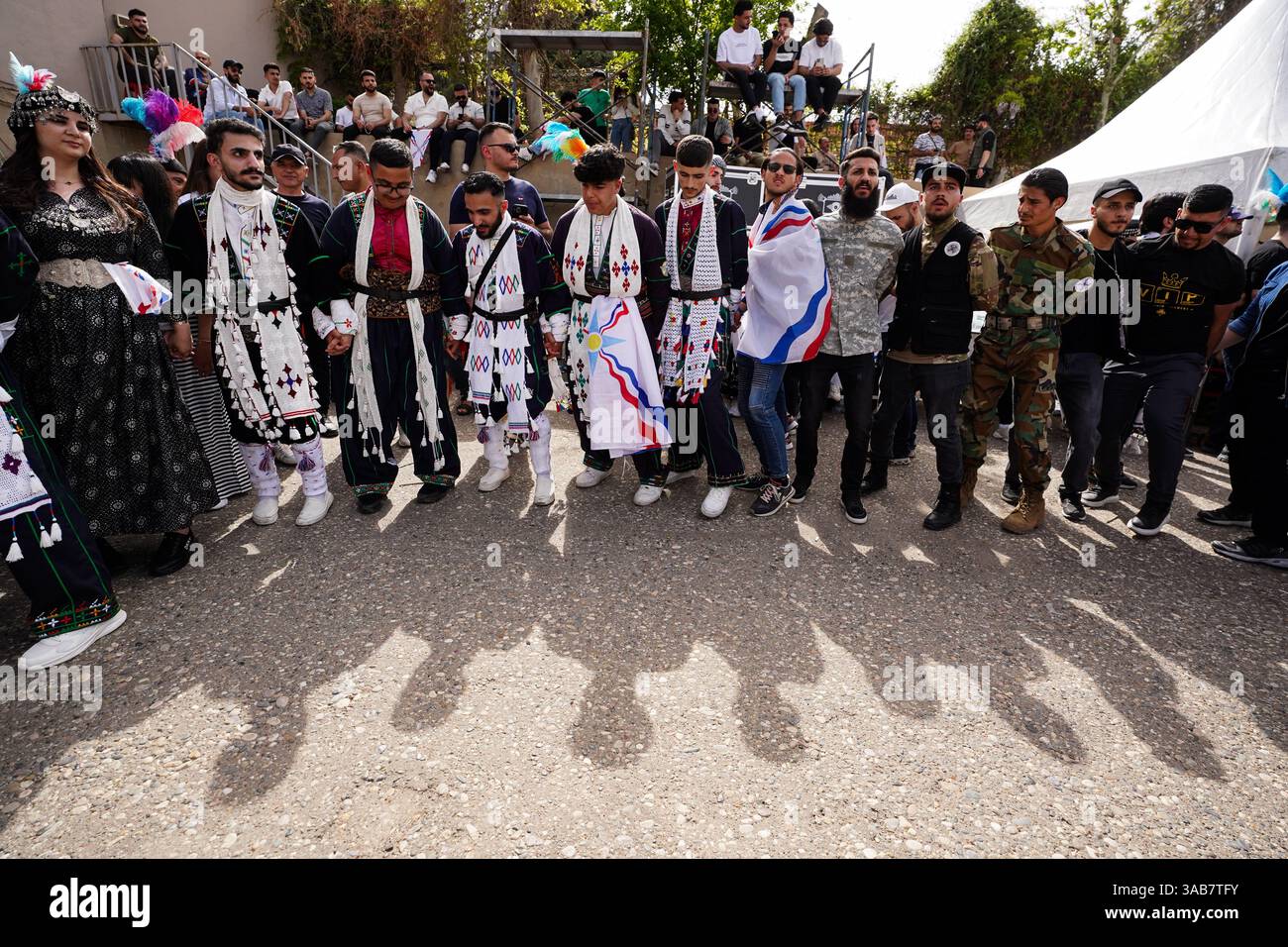 Assyrian flags hi-res stock photography and images - Alamy