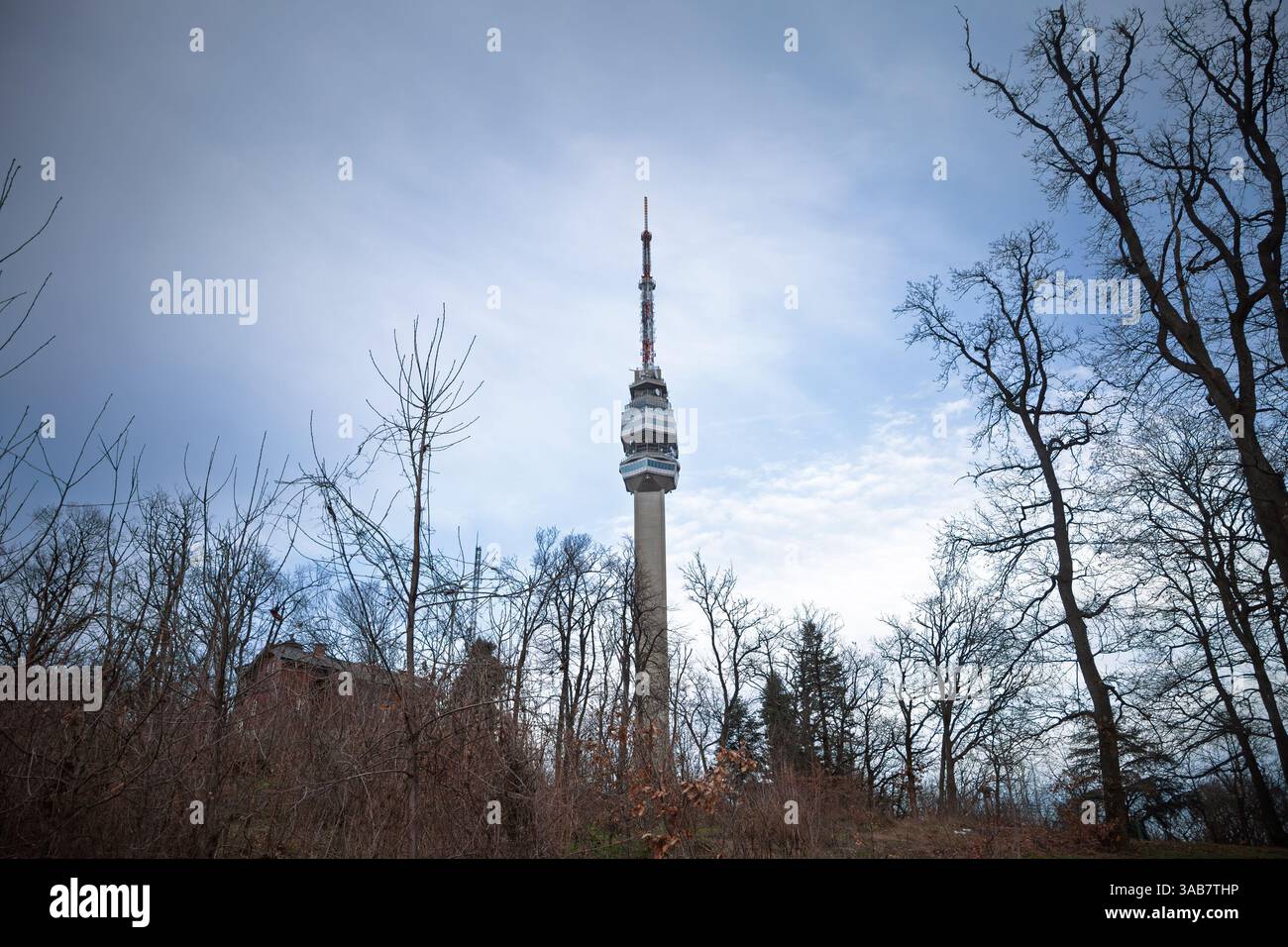 Avala Tower, a telecommunications and observation structure on Avala ...