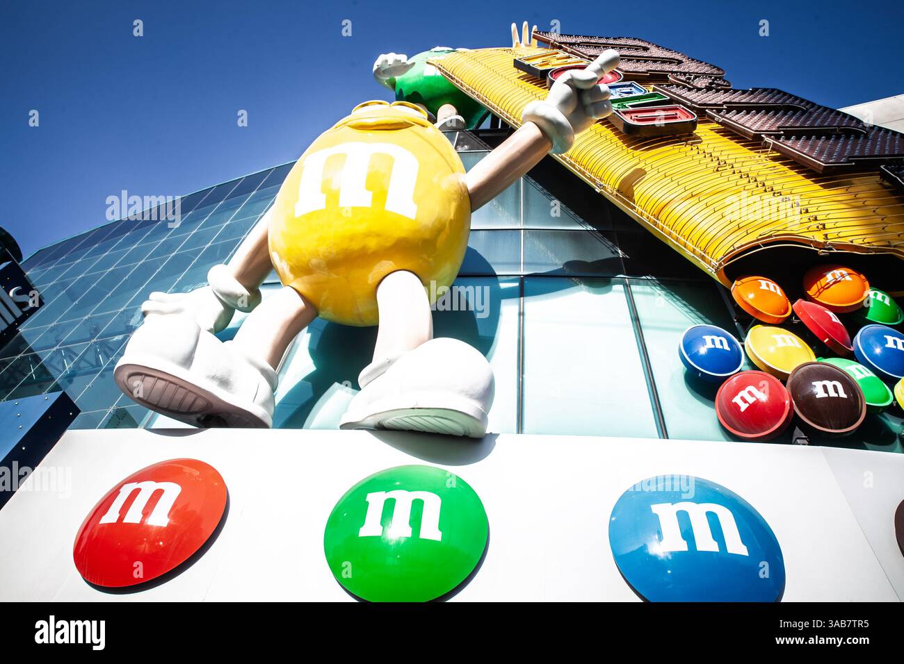 LAS VEGAS, AUGUST 21, 2024: Storefront of the M&M's candy store in Las ...