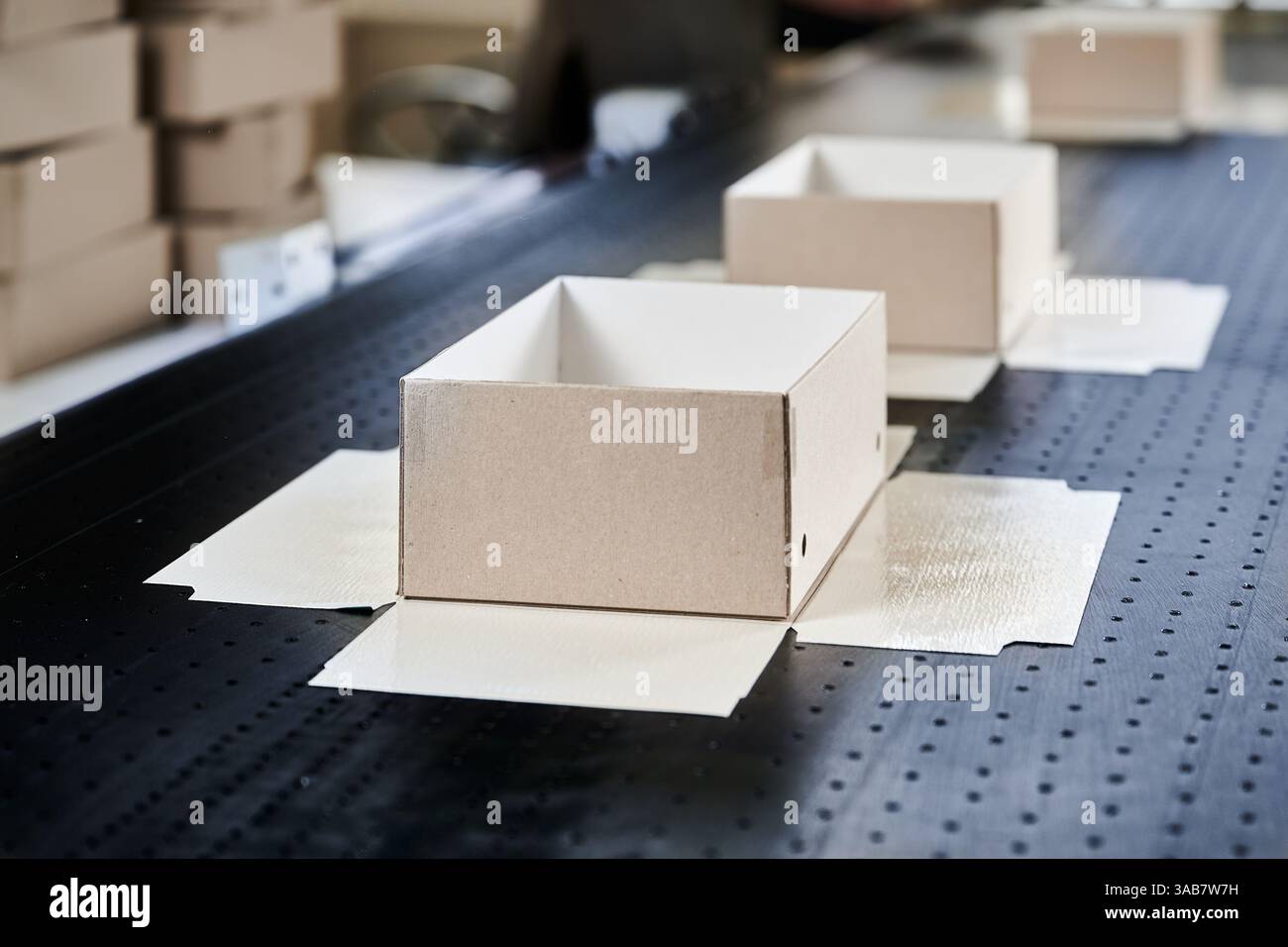 Decorative gift packaging production process showcases cardboard boxes ...