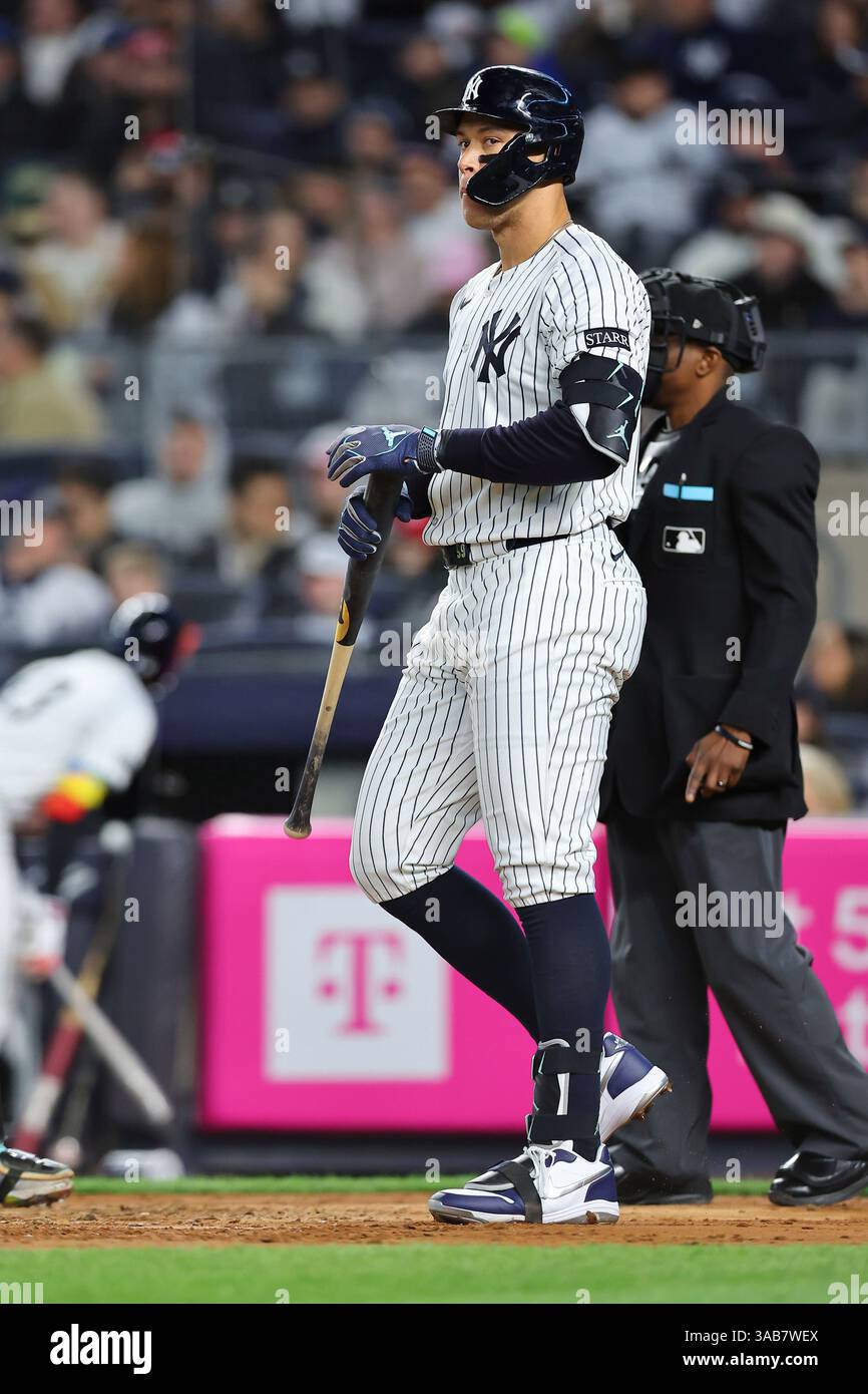 BRONX, NY - APRIL 01: Aaron Judge #99 of the New York Yankees at bat ...